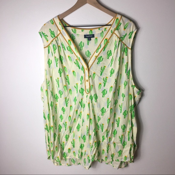 Modcloth | Tops | Modcloth Cactus Tank Top 4x | Poshmark